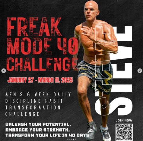 The Freak Mode 40 Challenge Starts In Steve Eva Eckert