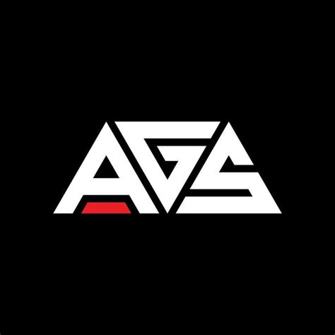 Ags Triangle Logo Design Monogram