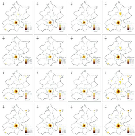 The Kernel Density Estimation Map Of Different Types Of Hotels In