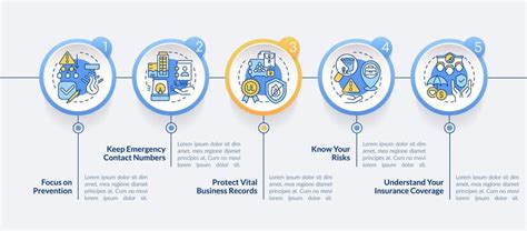 Premium Vector Emergency Preparedness For Business Circle Infographic