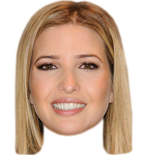 Ivanka Trump Vip Celebrity Cardboard Cutout Face Mask