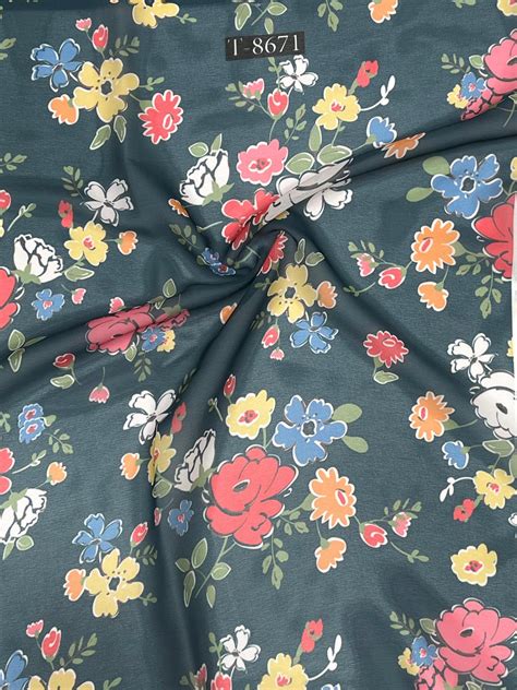 Beautiful Floral Print On Georgette The Wardrobe Fabrics