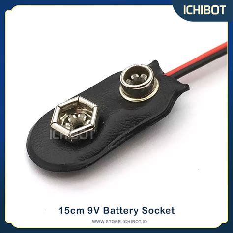 Socket Baterai 9v 15cm Battery Socket Ichibot Store