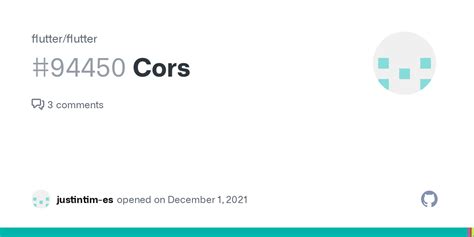 Cors · Issue 94450 · Flutterflutter · Github