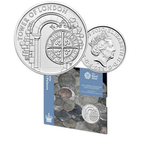 2020 £5 The Tower Of London Royal Mint Bunc Coin Comm Coinage