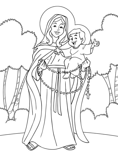 Desenhos De Virgem Maria Para Colorir E Imprimir Colorir Info
