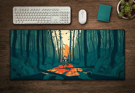 After The Rain Desk Mat Giant Mouse Pad Original Artwork