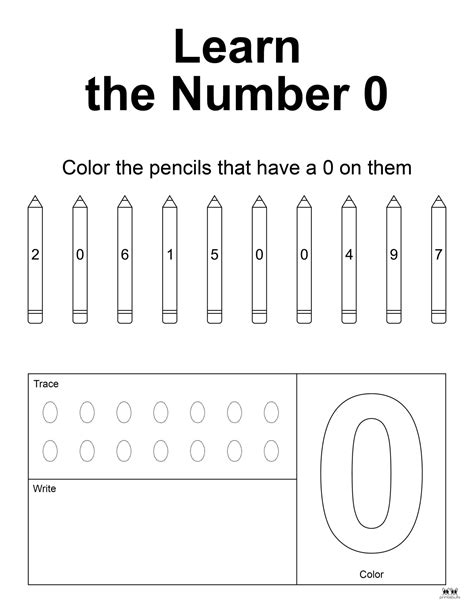 Number 0 Tracing Worksheets 15 Free Pages Printabulls