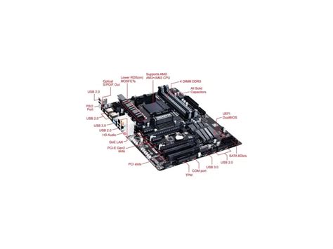 Placa Mãe Gigabyte Ga 970a Ud3p Socket Am3 Usb 30 Amd 970