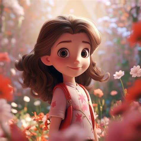 Premium Ai Image Illustration Of Super Cute Girl Ip By Pop Mart