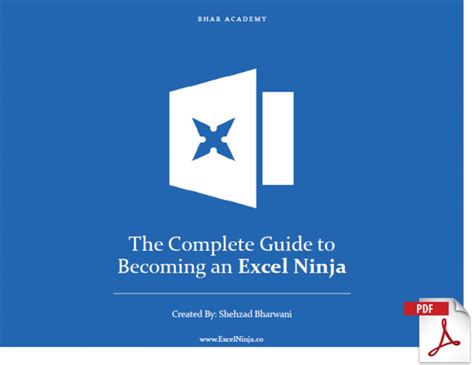 Excel Crash Course Excel Ninja