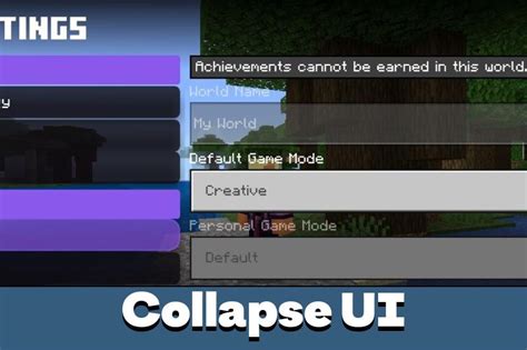 Download Collapse Ui Texture Pack For Minecraft Bedrock Edition