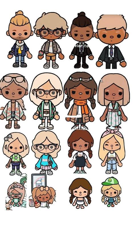 Toca World Girls Avatar Ideas Toca Life World Aesthetic Pfp Character Design Cute Drawings