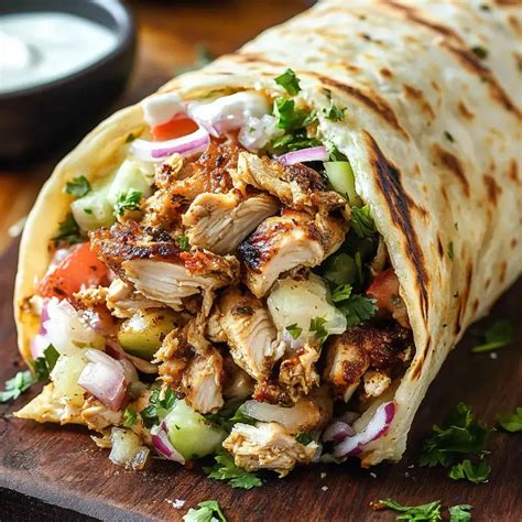 Chicken Shawarma Recipe Wrap Tasty Chicken Recipes