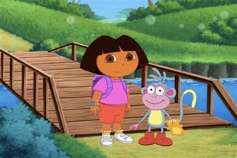Dora And Boots At Bubble Bridge By 03sr On Deviantart