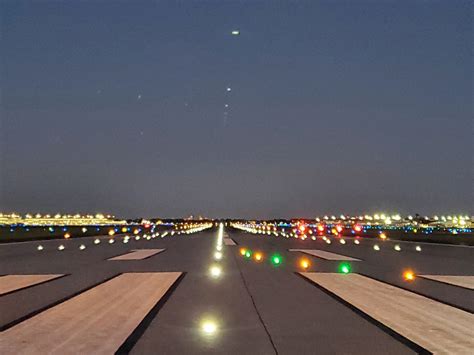 Airport Runway Lights Wallpaper