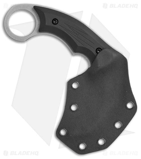 Havocworks Small Karambit Fixed Blade Knife Black G 10 25 Stonewashed Blade Hq