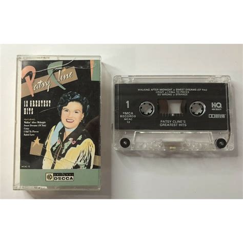 Patsy Cline 12 Greatest Hits Cassette Tape Crazy And I Fall To Pieces Etsy