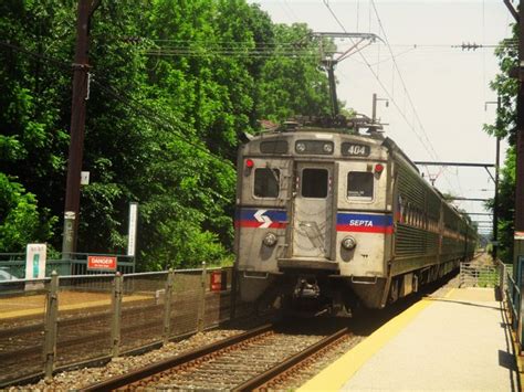 Septa Ge Silverliner Ivs Departing Rydal Station Heading North To West