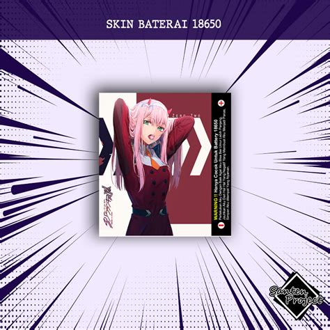 Jual Stiker Skin Wrap Baterai 18650 Pelindung Baterai Zero Two