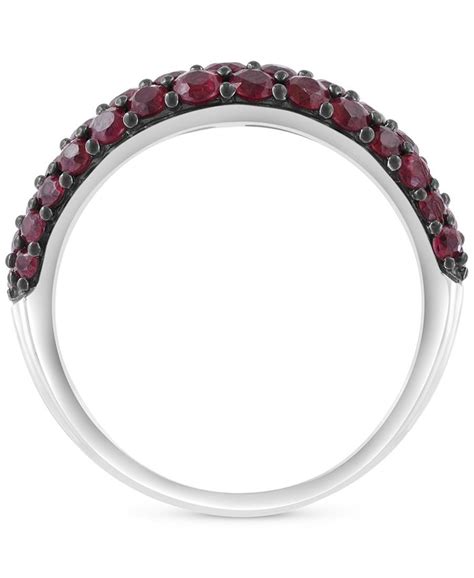 Effy Collection Effy® Ruby Cluster Dome Ring 1 34 Ct Tw In Sterling Silver Also Available
