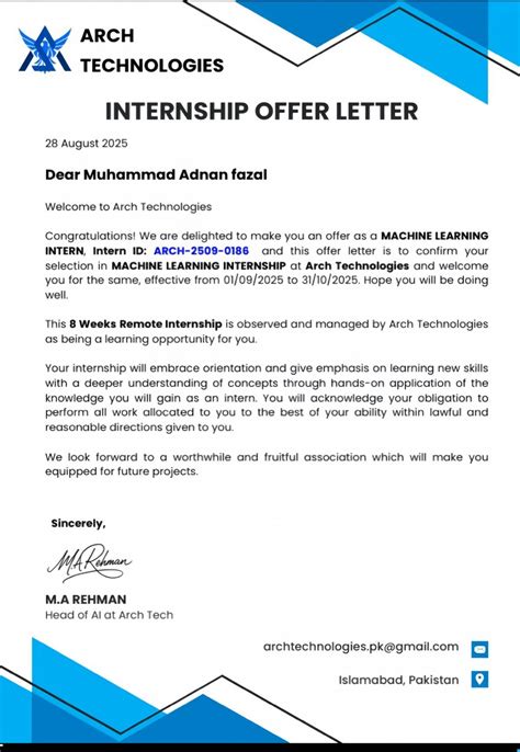 Internship Machinelearning Artificialintelligence Remotework