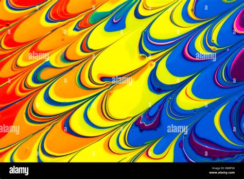 A Colourful Multicoloured Rainbow Abstract Background Of Red Orange
