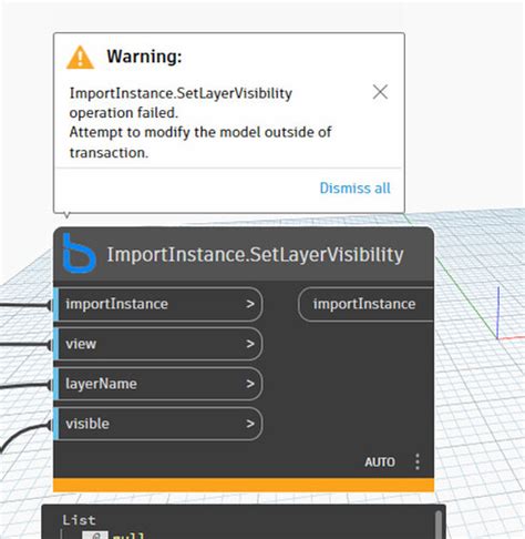 Bimorph Setlayervisibility Transaction Error Packages Dynamo