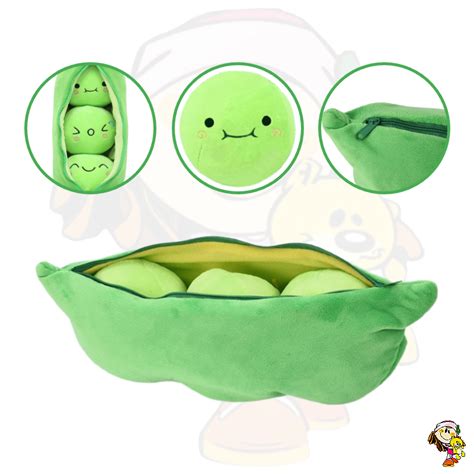 Arveja Guisante De Peluche Alimento Comida 40 Cm Olis Place Peluches