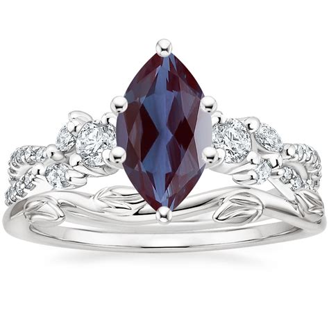 Three Stone Luxe Willow Diamond Ring 1 2 Ct Tw With Winding Willow Ring In Platinum