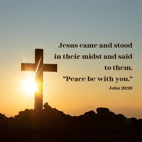 Jesus Says Peace Be With You