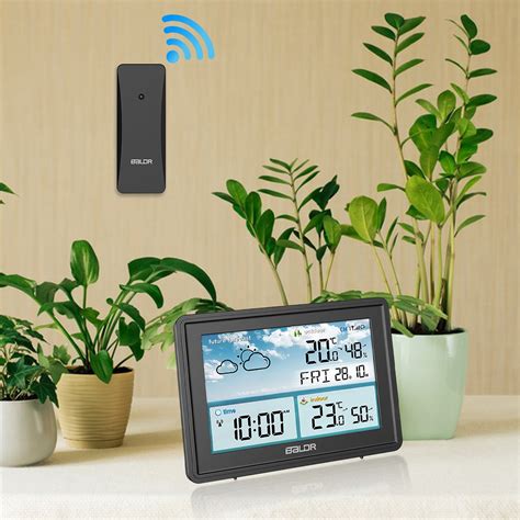 Com1950s A Multifunctional Digital Weather Clock That Can Monitor