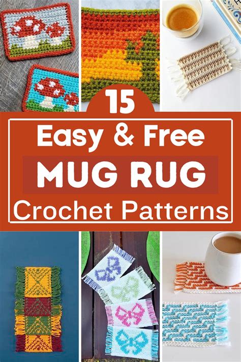 15 Free Crochet Mug Rug Patterns Diy Crafts