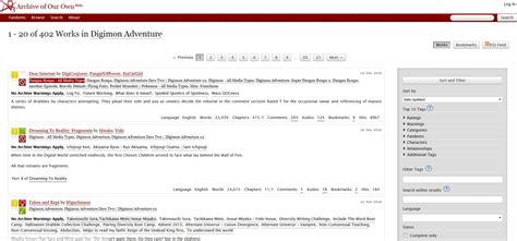 Archive Of Our Own Digimon Fanfiction Wiki Fandom