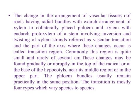 Hons Sem 3 Root Stem Transition Ppt