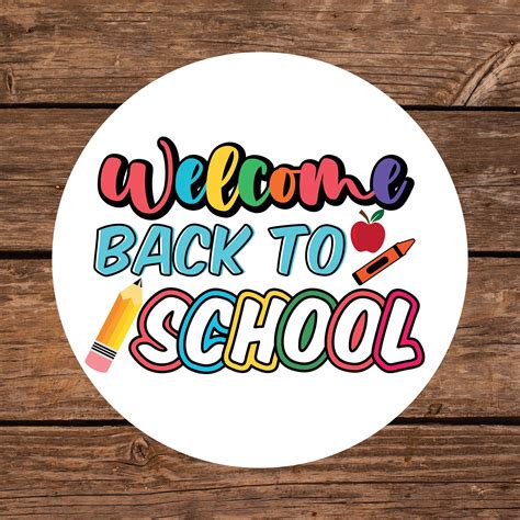 Welcome Back To School Labelsback To School Stickersschool Labels Labels Back To School