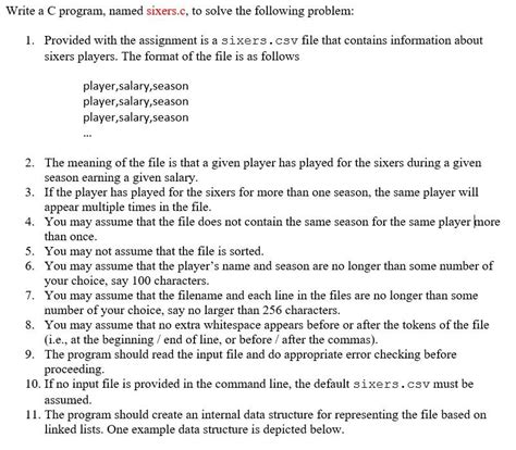 Solved Vrite A C Program Named Sixersc To Solve The