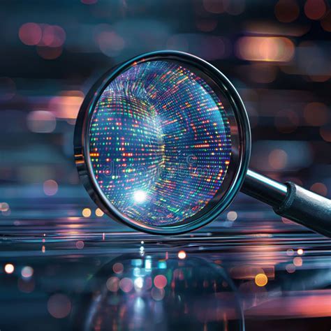 Exploring Data Through A Digital Lens A Colorful Insight Stock