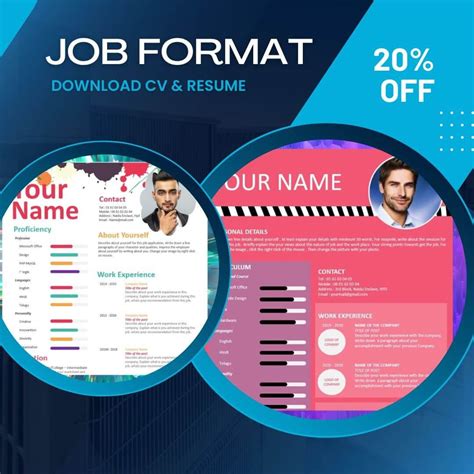 Cv Template Resume Template Cv Pptx Format Resume Pptx Format Bundle Of 2 Resume Templates