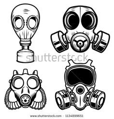 Gas Mask Drawing On Pinterest