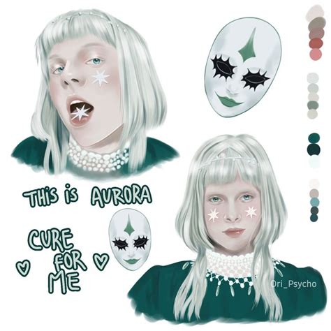 Aurora Digital Art Aurora Aksnes Digital Illustration Aurora Fanart