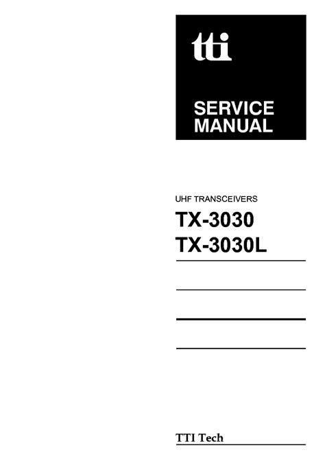 Tti Tec Tx 3030 Service Manual Download Schematics Eeprom Repair