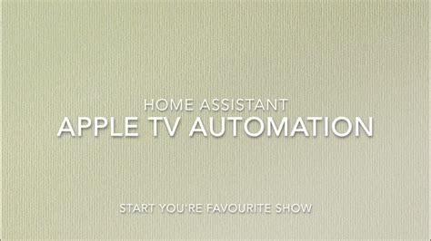 Home Assistant Apple Tv And Deep Linking Youtube