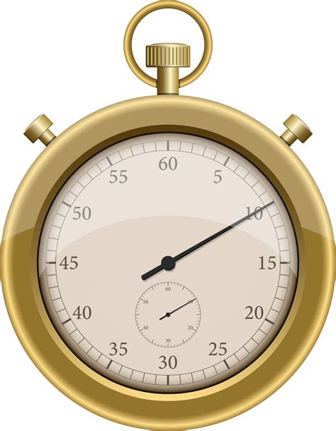 Retro Stopwatch Clipart Design Illustration 9380939 Png