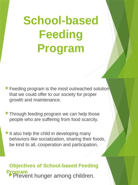 School Based Feeding Program Overview Pdf