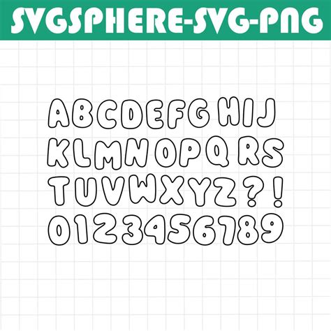 Bubble Font Svg Bubble Letters Svg Bubble Alphabet Svg Inspire Uplift