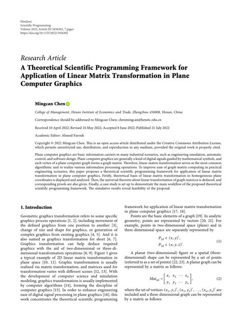 Pdf A Theoretical Scientific Programming Framework For Application Of