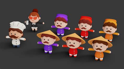 Mustafa Karaca Tiny Cook Characters