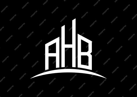 Premium Vector Letter Ahb Building Vector Monogram Logo Design