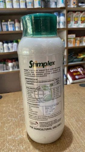 White Liquid Stimplex Biostimulant Bottle Packaging Size 1 Litre At